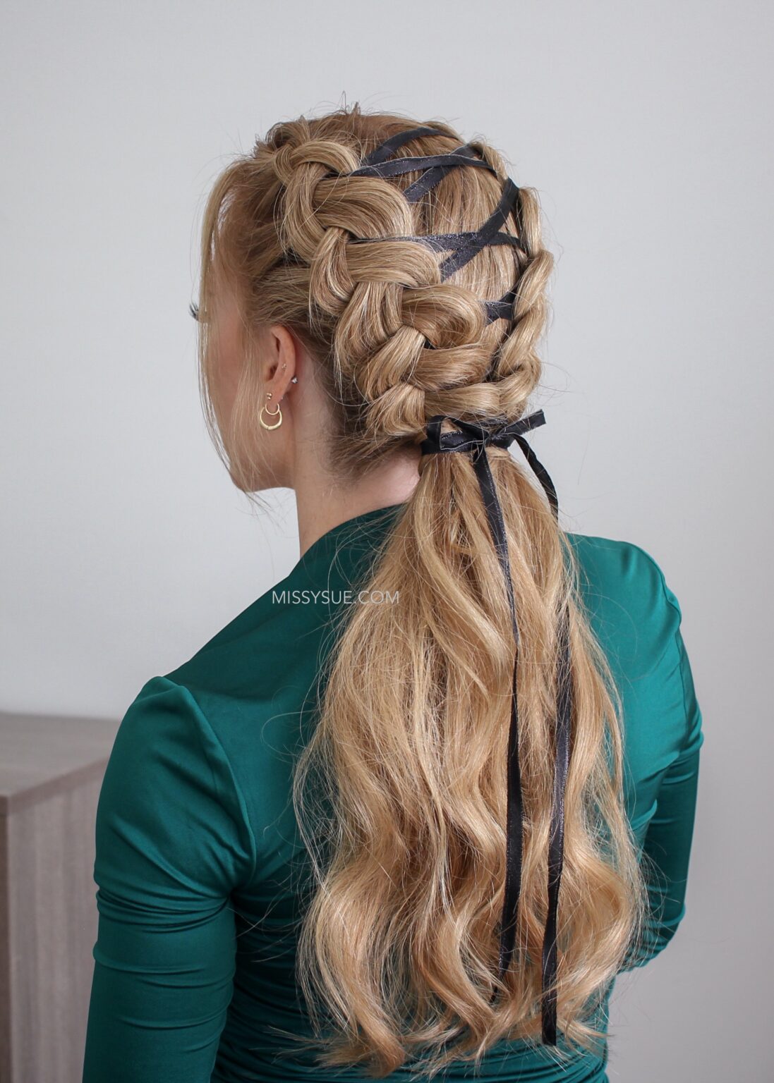Dutch Braids Criss Cross Ribbon | MISSY SUE
