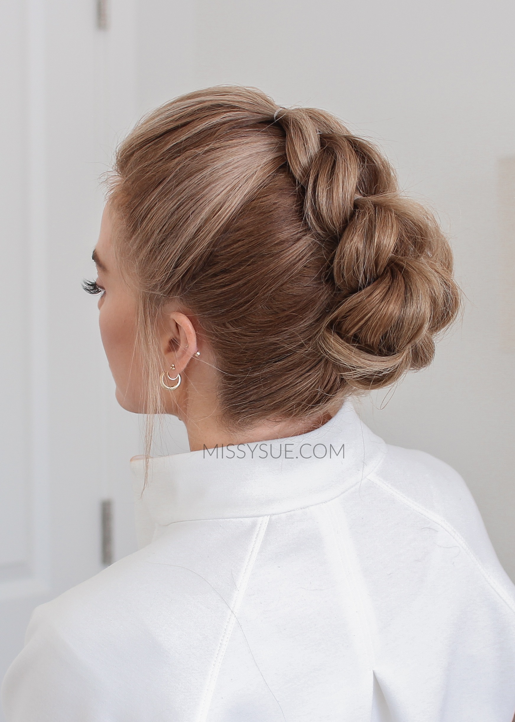 Pull Through Braid Updo | Heatless Hairstyles | MISSY SUE